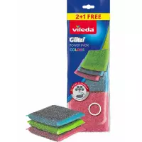Vileda Power Inox Colors Çelik Bulaşık Süngeri Colors 3'lü | OfisMaster
