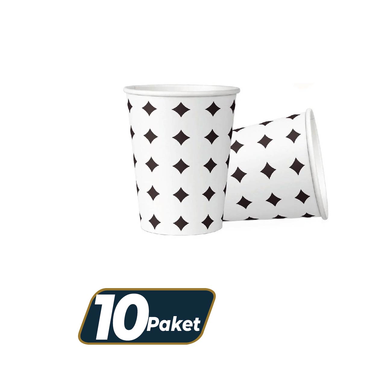 Karton Bardak Yıldız Desenli 7 Oz 50'li Paket - 10 Paket | OfisMaster