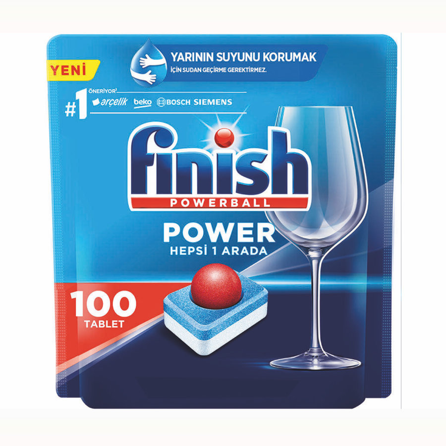 Finish Power Hepsi Bir Arada Max Bulaşık Makinesi Deterjanı 100 Tablet ...